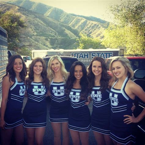 College Cheerleader Heaven Gorgeous Picture Of The Utah State