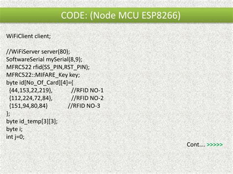 Attendance System Using Esp Wi Fi With Mysql Ppt