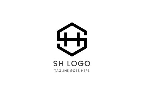 Letter Sh Monogram Logo Template Branding And Logo Templates ~ Creative