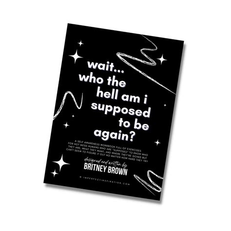 Self Awareness Workbook Printable Digital Download Imperfect Inspiration