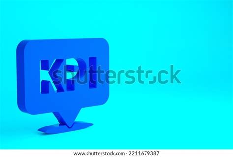 Blue Kpi Key Performance Indicator Icon Stock Illustration Shutterstock