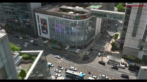 슬로우 명동거리와 신세계백화점 본점 주변을 둘러보다 서울 중구 명동 드론영상소스 Dji 0176 0004 Youtube