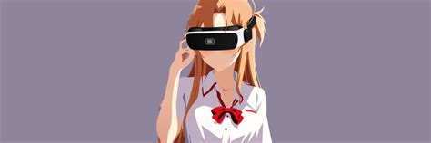 1200x400 Sword Art Online 4k Asuna Yuuki Vr 1200x400 Resolution Wallpaper Hd Minimalist 4k