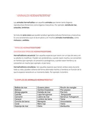 Animales Hermafroditas 2docx
