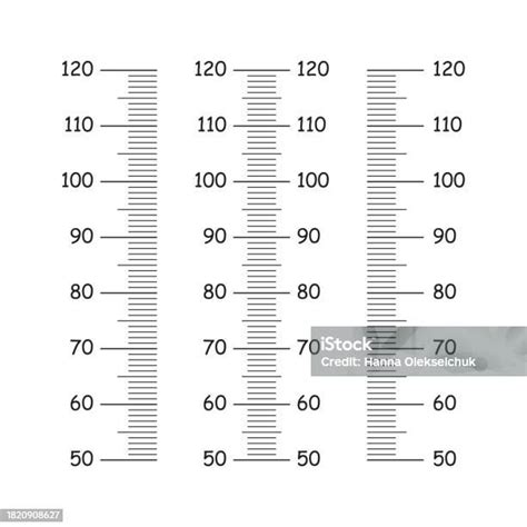 Stadiometer 벽 성장 스티커에 대 한 템플릿입니다 50cm에서 120cm까지의 어린이 키 차트 미터 벽 또는 성장