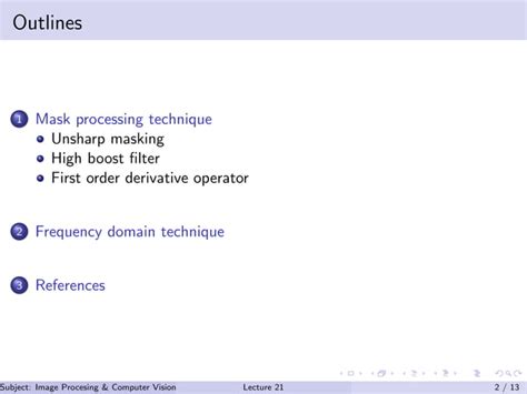 frequency domain operation for image enhancement ppt