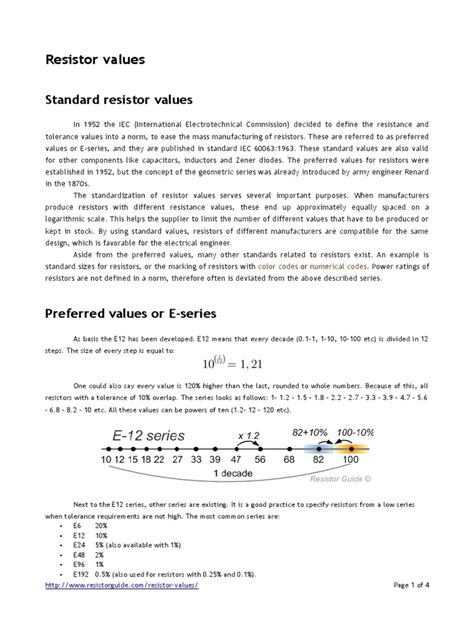 pdf resistor values dokumen tips