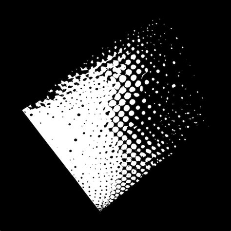 Abstract Torn Monochrome Halftone Background Premium Ai Generated Image