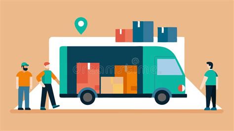 Loading Zone An Autonomous Delivery Vehicle Stops At A Designated Loading Zone Unloading