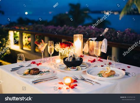 Romantic Dinner Table Setup