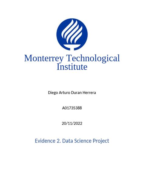 Data Science Project A01735388 Pdf Data Science Errors And Residuals