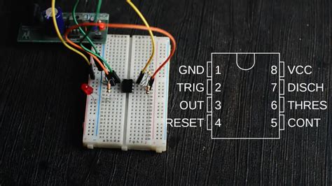 How To Make A Blinking LED Using A 555 Timer IC ElectronicsHacks