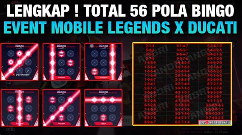 Mobile Legends Ducati Bingo Pattern Guide For You Mlbb Redeem Codes