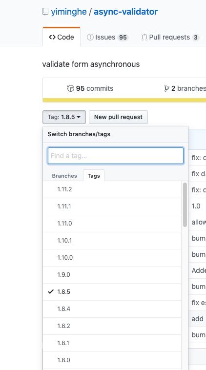 Async Validator改升版本了 · Issue 302 · React Componentform · Github