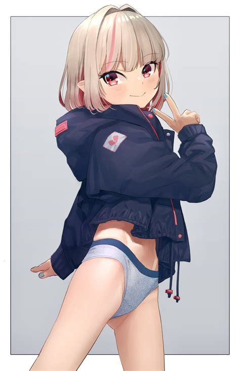 Sabamen Makaino Ririmu Nijisanji Commentary Request Highres 1girl Black Jacket Blonde
