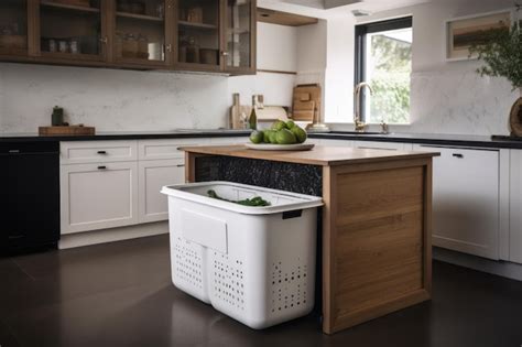 Premium Ai Image Kitchen Composting System With Builtin Bin And Filter For Odor Reduction