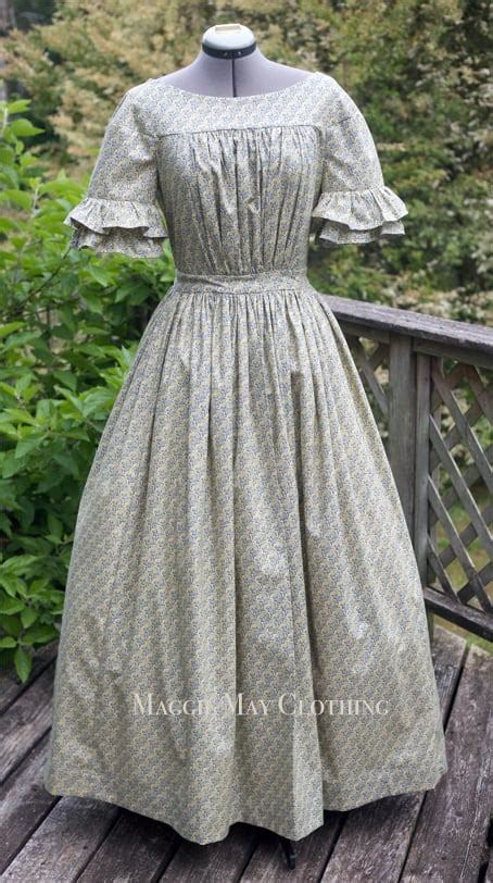 1840s Afternoon Gown Maggie May Clothing Fine Historical Fashion