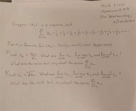 Solved Math 3100 Homework 9 Due Wednesday 30 October