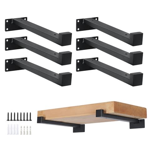 Ezydecor 6pcs Floating Shelves Brackets Heavy Duty Wooden Shelf Brackets 6inch Ezydecor 6pcs Floating Shelves Brackets Heavy Duty Wooden Shelf Brackets 6inch