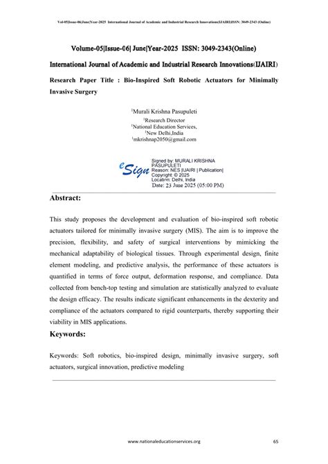 Pdf Bio Inspired Soft Robotic Actuators For Minimally Invasive Surgery