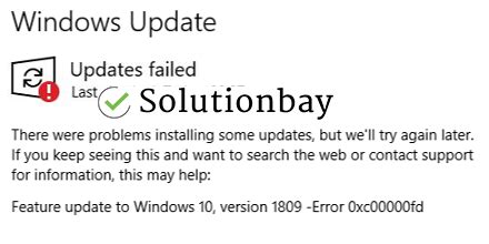 How To Fix Update Error Code 0xc00000fd Windows 10 Windows 8 1 Solutions