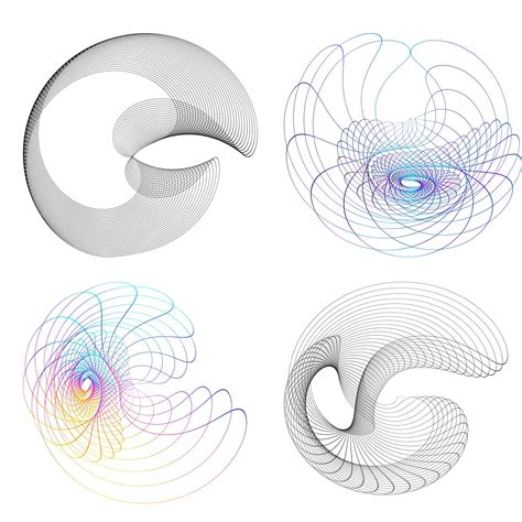 Premium Vector Set Design Element Circle Isolated Bold Vector Colors Golden Ring From Abstract