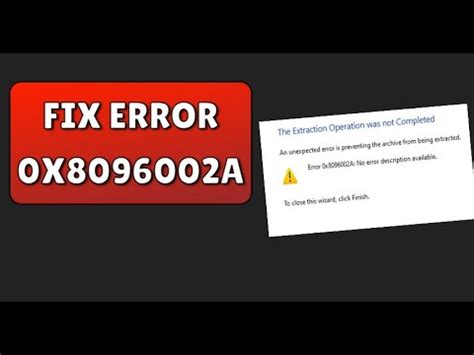 Error X A In Windows Fix