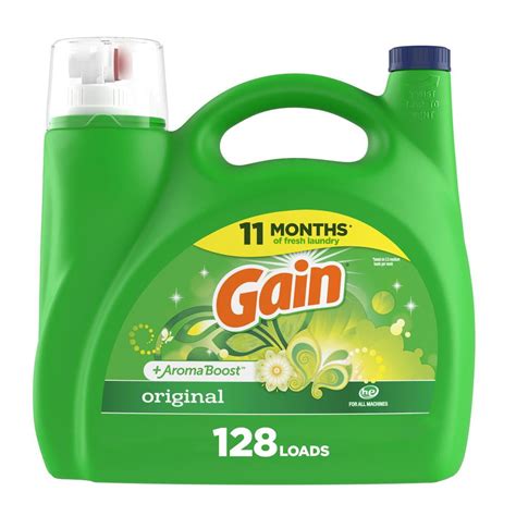 Gain Liquid Laundry Detergent Original Scent 128 Loads 184 Fl Oz He