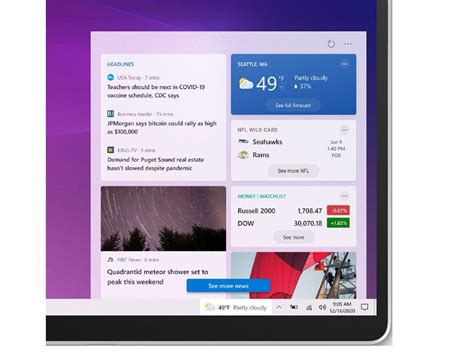 Microsoft Is Building A News And Weather Widget Into The Taskbar On Windows Windows Central