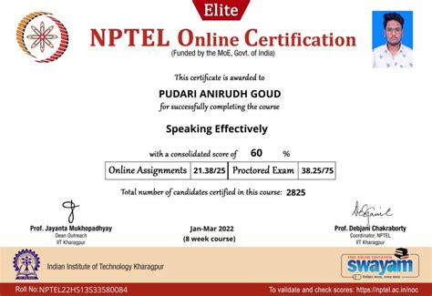 anirudh pudari on linkedin nptel elitecertificate lifelonglearning