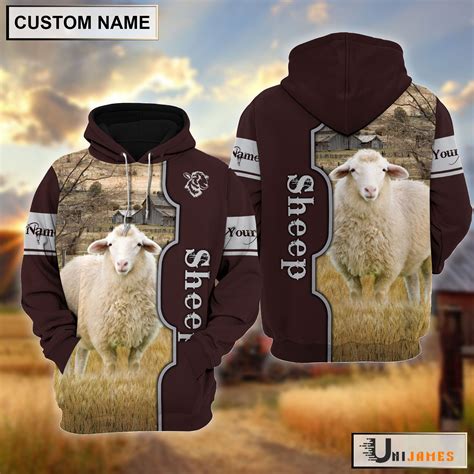Uni Sheep Beautiful Farm Personalized Hoodie Unijames