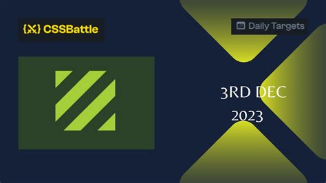 Css Battle Daily Target 3rd December 2023 Youtube