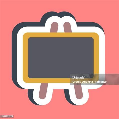 스티커 블랙 보드 학교 및 교육 요소 인쇄물 포스터 로고 광고 인포그래픽 등에 적합합니다 개념에 대한 스톡 벡터 아트 및 기타 이미지 Istock