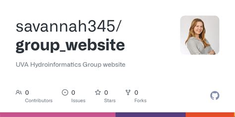 Github Savannah345groupwebsite Uva Hydroinformatics Group Website