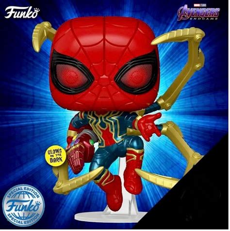 Funko Pop Marvel Avengers Endgame Iron Spider Gitd Funko Special