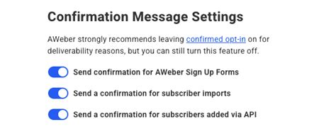 How Do I Enable Confirmed Opt In AWeber Knowledge Base