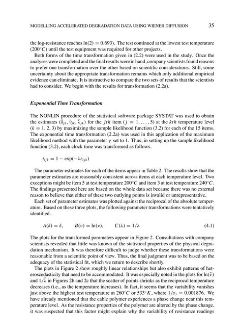 Modeling Accelerated Degradation Data Using Wiener Diffusion With A Time Scale Transformation Pdf