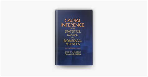 ‎causal Inference For Statistics Social And Biomedical Sciences By
