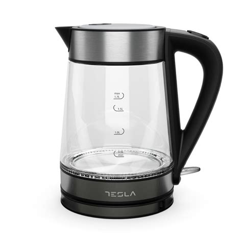 Стъклена електрическа кана за вода 1 7л 2200w Kt300x Tesla ⋆ Masterhaus