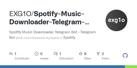 Github Exg1ospotify Music Downloader Telegram Bot Spotify Music