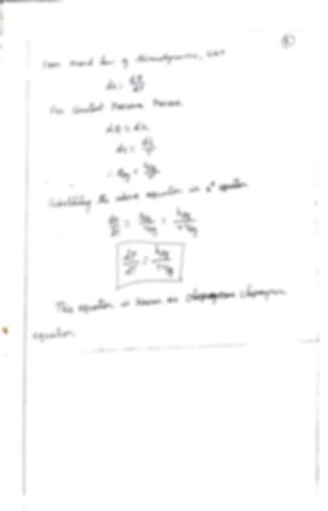 Solution Clausis Clapeyron Equation Studypool