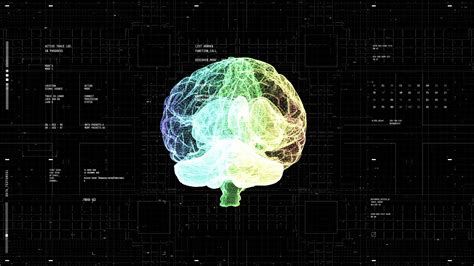Brain Mri Scanner Tomography X Ray Particle With User Interface Hud
