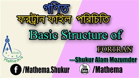 Basic Structure Of Fortran Youtube