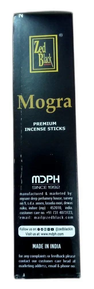 Bamboo Zed Black Mogra Premium Incense Sticks Rs 48box Friends