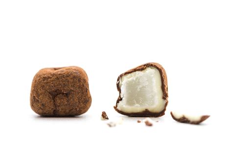 Thai Coconut Cubes Tumbled In Milk Chocolate Soma Chocolatemaker