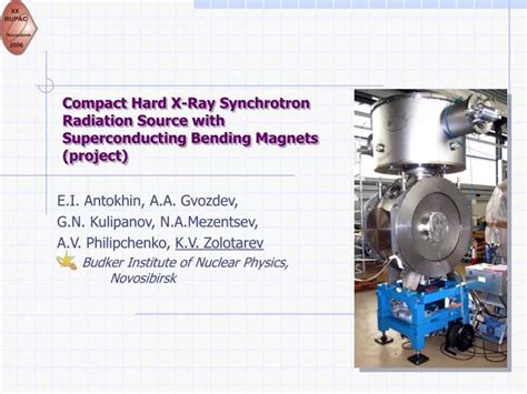 Ppt Compact Hard X Ray Synchrotron Radiation Source With Superconducting Bending Magnets