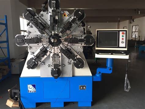 12 Axes Camless Cnc Spring Coiling Machine For 2 6mm High Carbon Steel