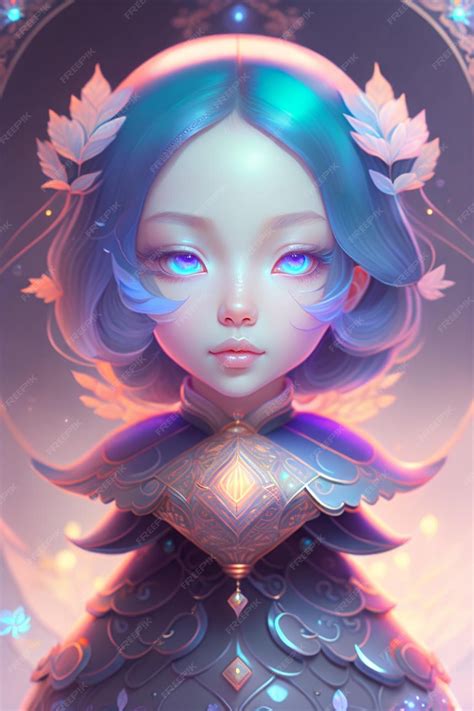 Premium Ai Image Cute Fantasy Girl