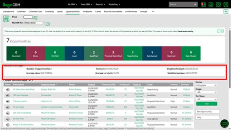Hiding The Opportunity Pipeline Statistics Using The Client Side Api Sage Crm Hints Tips And