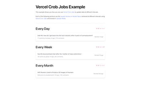 Vercel Cron Job Example Vercel